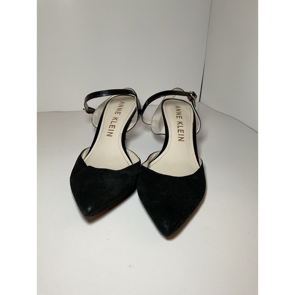 Anne Klein | Shoes | Anne Klein Heels Pointed Toe Ankle Strap Kitten ...